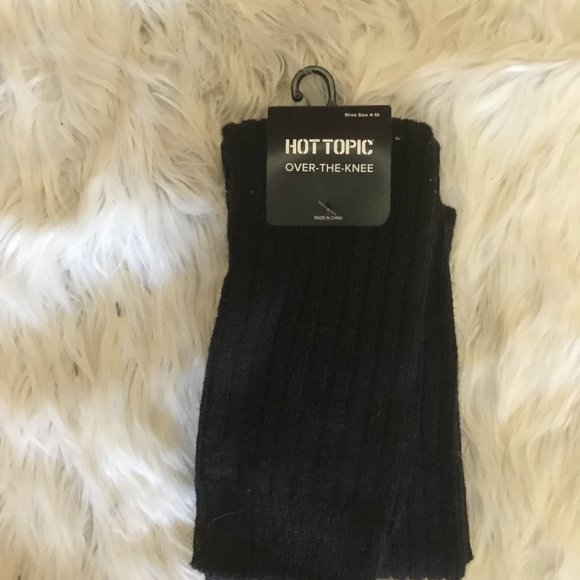 Hot Topic | Accessories | Hot Topic Over The Knee Socks Plus Size New ...